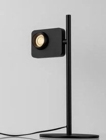 LED stmívatelná bílo-černá stolní lampa Kedros