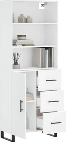 Skříň highboard bílá 69,5 x 34 x 180 cm kompozitní dřevo 3189469