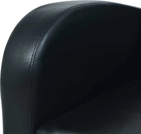 3místná pohovka umělá kůže černá 245588