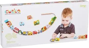 CUBIKA 14316 Navlékací dopravní prostředky - navlékací set - 13 dřevěn
