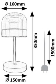 Rabalux 74037 - LED Stmívatelná stolní lampa XELIRA LED/13W/230V 3000/4000/6000K