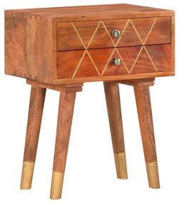 Noční stolek 43 x 30 x 58 cm masivní mangovníkové dřevo 285853