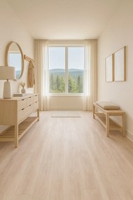 PVC podlaha - lino Texalino Supreme 7182 Pure Oak, na mieru, šíře 5m, hnedá, filc, chodba / predsieň, Beauflor