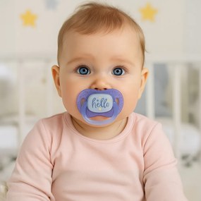 Canpol babies Dudlík svítící silikonový symetrický NIGHTGLOW 6-18m 2ks kluk