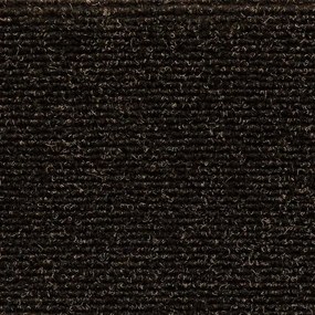 Schodové rohože samolepicí 10 ks 56 x 17 x 3 cm tmavě hnědé půlkulaté 149687