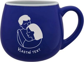 Personalizovaný keramický buclatý hrneček - pár v objetí