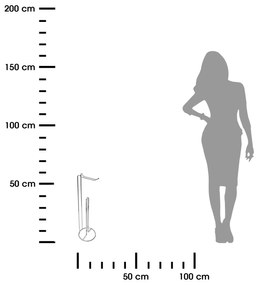 Stojan na toaletní papír Andres, chromová