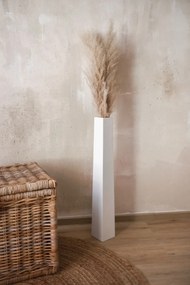 Elegantní váza OBELISK, sklolaminát, výška 80 cm, bílá