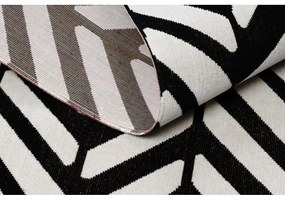Kusový koberec Gerardo černo krémový 80x250cm