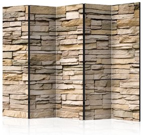 Paraván Decorative Stone Dekorhome 225x172 cm (5-dílný)