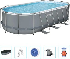Bestway Power Steel Nadzemní bazén oválný 549 x 274 x 122 cm