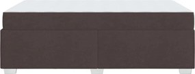 Rám postele s matrací Tmavě hnědá 120 x 190 cm textil 3399176
