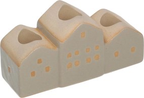 Svícen Hauses 13x5x7cm beige