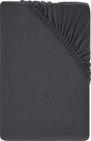 Livarno® Žerzejové napínací prostěradlo, 90-100 x 200 cm (tmavě šedá)