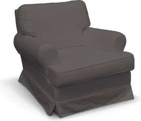 Potah na křeslo Barkaby barva hnědá látka sametová