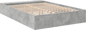 Rám postele betonově šedý 120 x 190 cm kompozitní dřevo 3280597