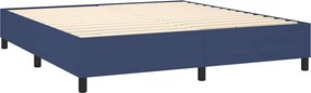 Box spring postel s matrací modrá 180x200 cm textil 3131535