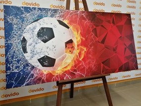 Obraz fotbalový míč - 120x60 cm