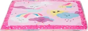 KikkaBoo Hrací deka s hrazdou a míčky Pink Sky / 78 × 75 × 50 cm
