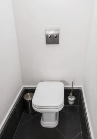 Kerasan Kerasan, WALDORF WC sedátko, Soft Close, bílá/chrom, 418801