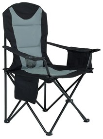 Kempingová židle FOTYN černo-šedá