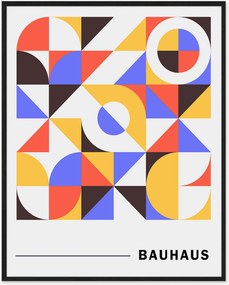 Zarámovaný digitální tisk Retro Moderns Bauhaus Poster