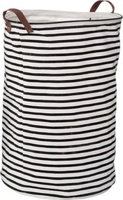 Černobílý látkový koš na prádlo 54 l Stripe – Premier Housewares