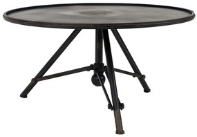 OnaDnes -20% Černý kovový konferenční stolek DUTCHBONE Brok 78 cm