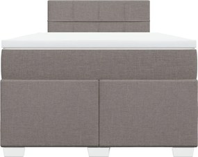 Box spring postel s matrací taupe 120x200 cm textil 3288159