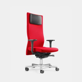 LÖFFLER Zdravotní balanční židle LEZGO LG 7K s podhlavníkem Barva potahu: A53 červená