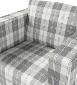 Potah na křesko IKEA Karlanda, krátký barva šedá látka pletený vzor, vzorované