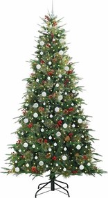 Umělý Skládací Vánoční Strom s stojanem Zelená 240 cm PE a PVC 3397448
