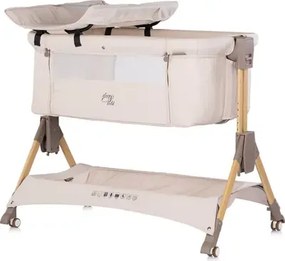 CHIPOLINO Postýlka SleepNFold 2v1 Cashmere / Přístavná k posteli / 6 v