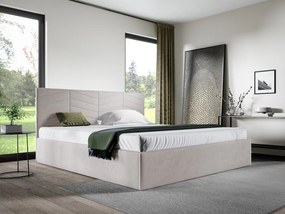 Eka Čalouněná postel ANNA 180x200 cm Barva látky Trinity: Hořčicová (Trinity 2326), Úložný prostor: Bez úložného prostoru
