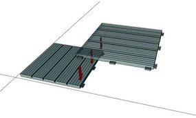 Gumová dlažba Cosmopolitan 30,5 x 30,5 x 1,5 cm, šedá
