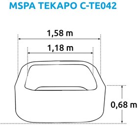 Vířivý bazén MSPA Tekapo C-TE042