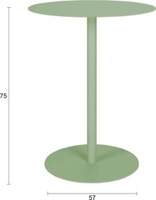 Ocelový kulatý barový stůl ø 57 cm Snow – Zuiver