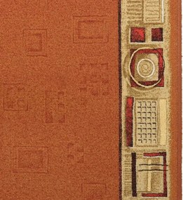 Associated Weavers, Protiskluzový běhoun na míru Jena 84, šíře 80 cm, oranžová, chodba / předsíň