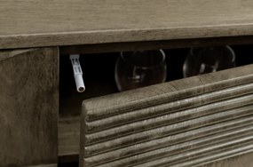 Invicta Mangový TV stolek ART DECO šedá 200 cm 46804
