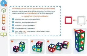 MAGFORMERS Výukové karty Geometrie 3: 2D a 3D geometrie
