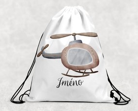 Domovi Taška na přezůvky se jménem Vrtulník 30 x 39,5 cm