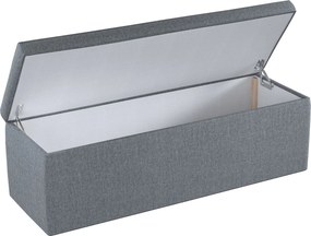 Čalouněná skříň barva šedá látka pletený vzor