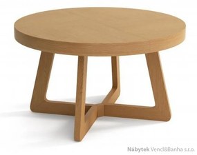 jídelní dřevěný rozkládací kulatý stůl S40 chojm