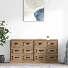 Konzole 2 ks Artisanový dub 70 x 35,5 x 67,5 cm 3402666