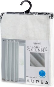 ZÁCLONA NA KROUŽCÍCH AUREA 140X250 CM PŘÍRODNÍ