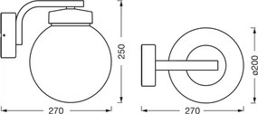 Osram - Venkovní nástěnná lampa ENDURA CLASSIC 1xE27/40W/230V IP54 antracit
