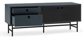 Tmavě modrý TV stolek 140x52 cm Punto - Teulat