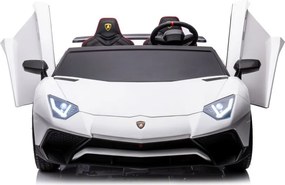 LEAN CARS Elektrické autíčko Lamborghini XXL A8803 bílé 24V