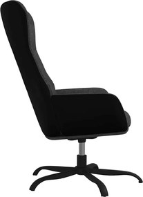 Relaxační křeslo tmavě šedé textil 341092