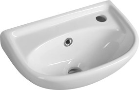 Aqualine Aqualine, Keramické umyvadlo 40x25 cm, bílá, 4000